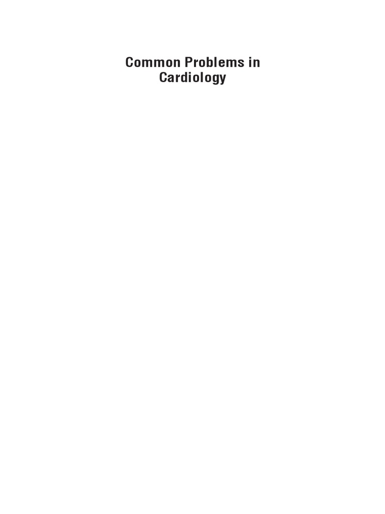 Common Problems in Cardiology (2016) (UnitedVRG) | PDF | Angina ...