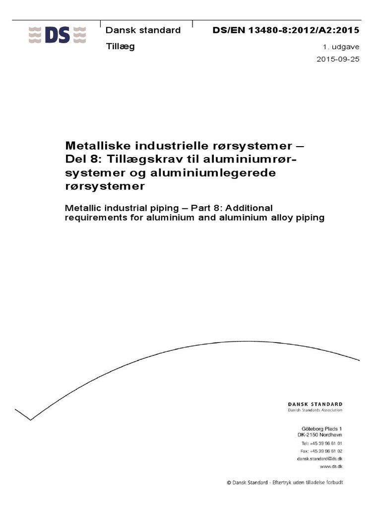 En-13480-8-2012 A2 2015 PDF | PDF