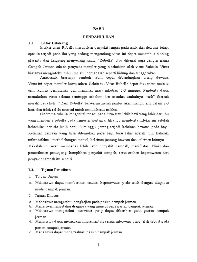 Dampak Rubella pada Kehamilan dan Bayi | PDF