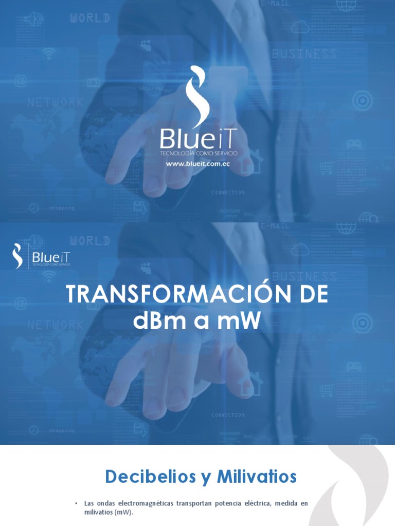 Conversion DBM A MW GPON BLUE-IT | PDF | Decibel | Logaritmo