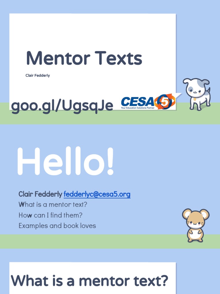 Mentor Texts | PDF