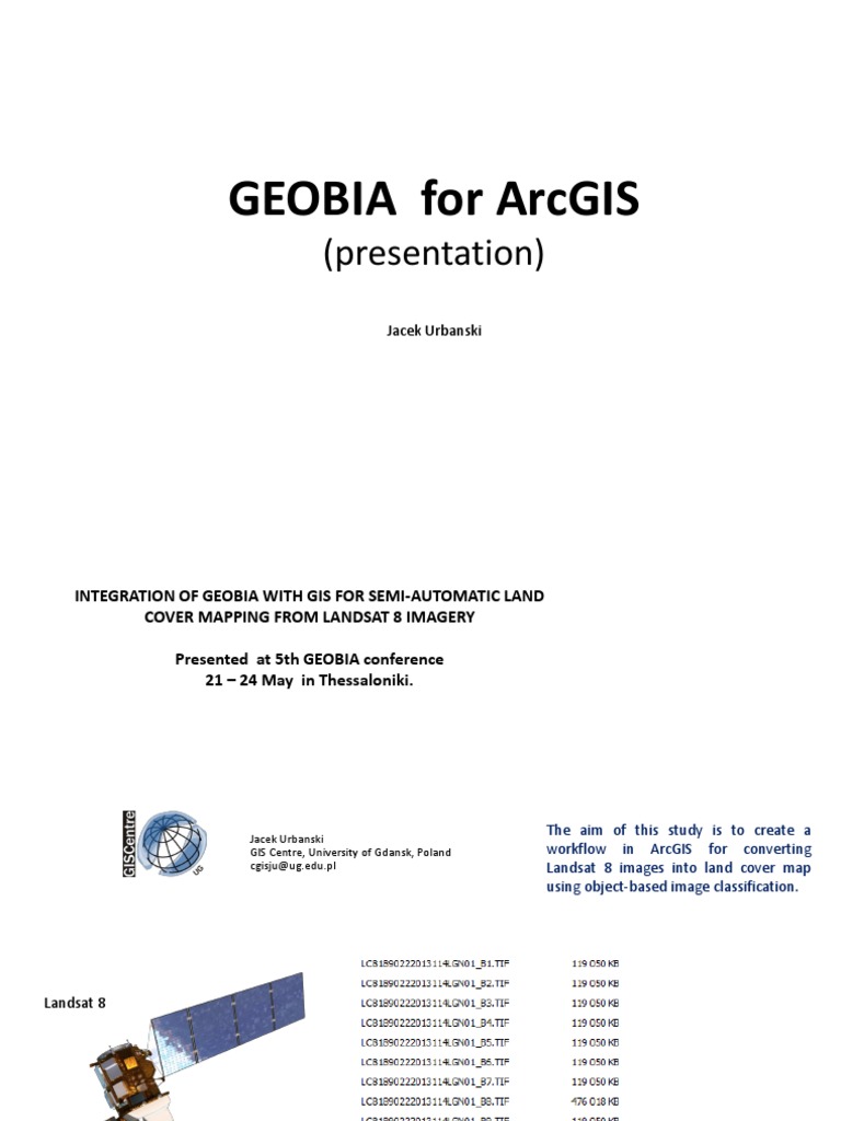 GEOBIA in ArcGIS PDF | PDF | Image Segmentation | Texture Mapping