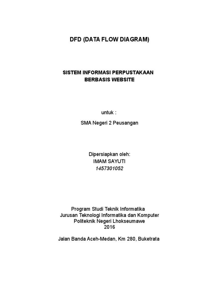 DFD Perpustakaan | PDF