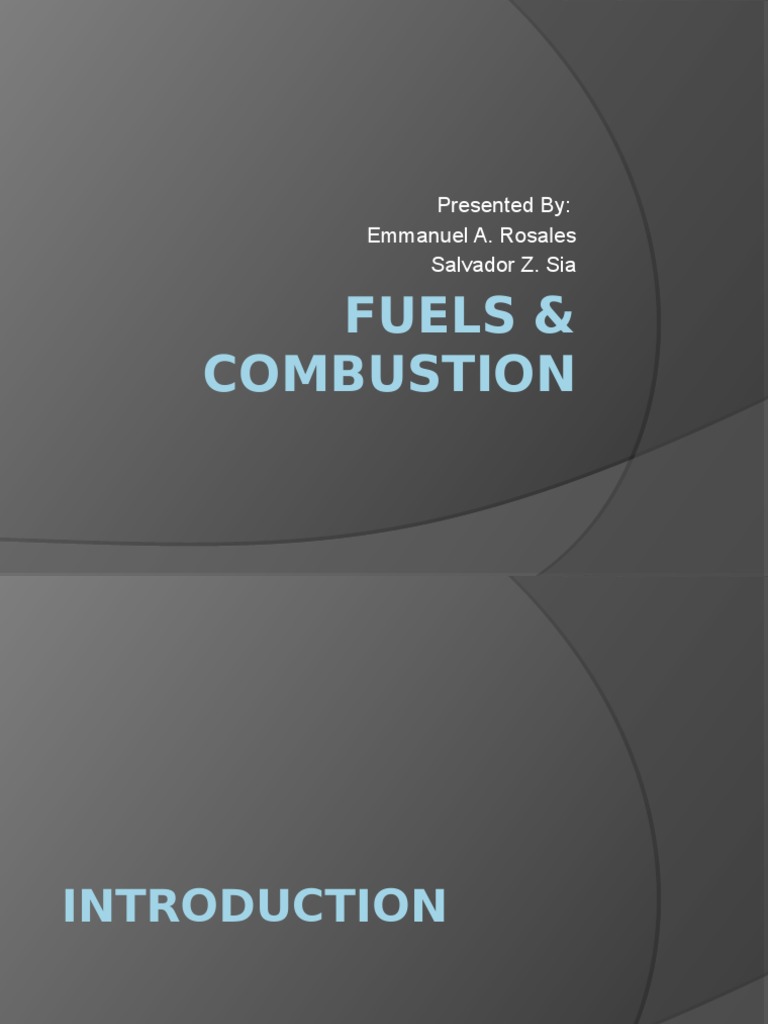An Introduction to Fuels and Combustion | PDF | Combustion | Natural Gas