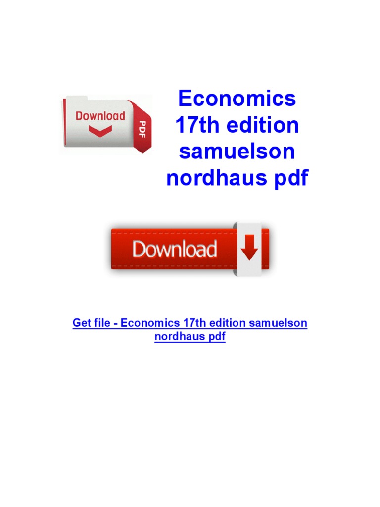 Get File - Economics 17th Edition Samuelson Nordhaus PDF | PDF | Microsoft Windows | Digital ...