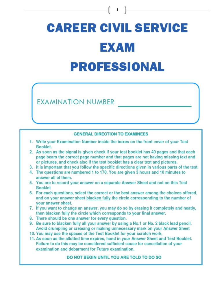 Career - Civil - Service - Exam - Final - Revision | PDF | Test ...