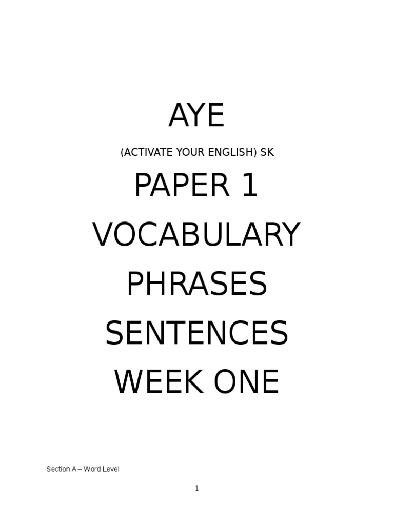 Activate Your English | PDF | Scissors | Nature