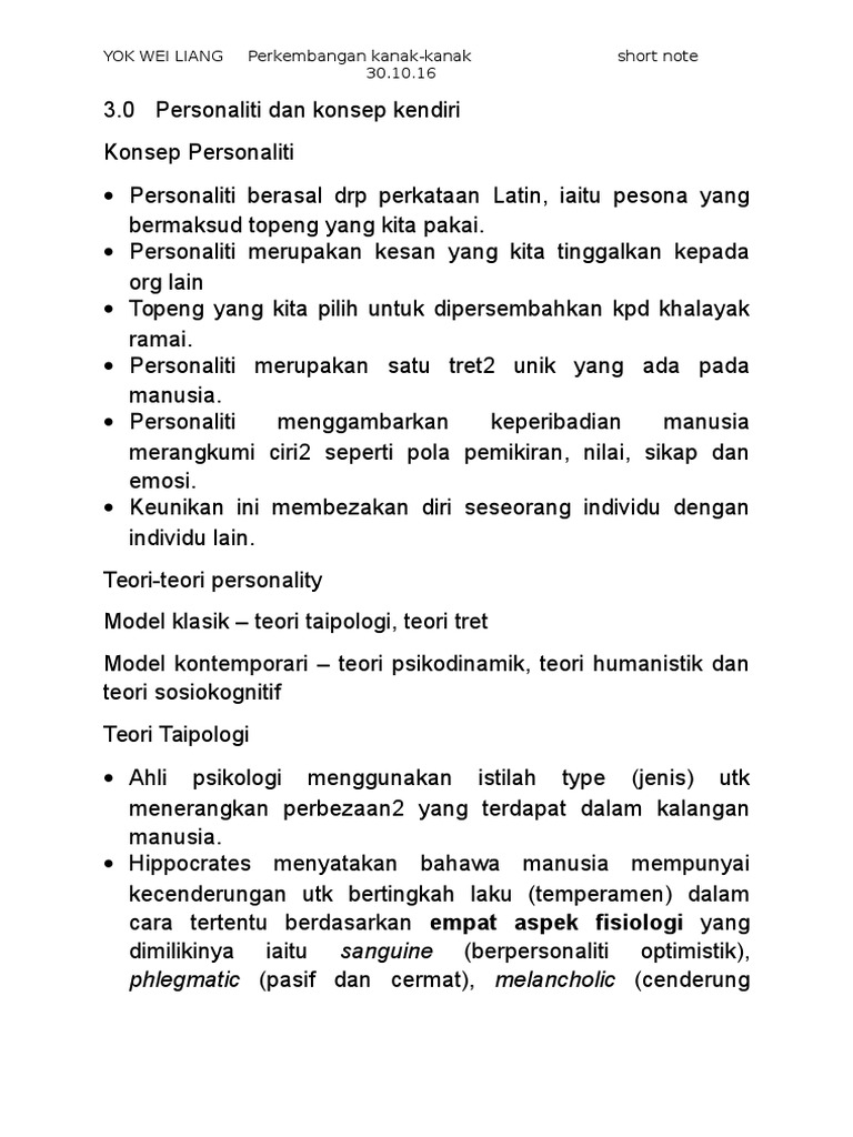 Nota Ringkas PKK | PDF