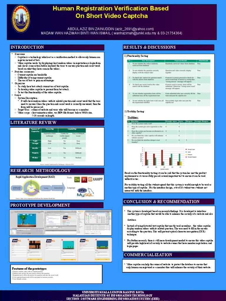 Fyp Poster | PDF | Usability | Optical Character Recognition