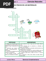 Sopa de Letras de Propiedades de La Materia - 54 | PDF | Sustancias ...