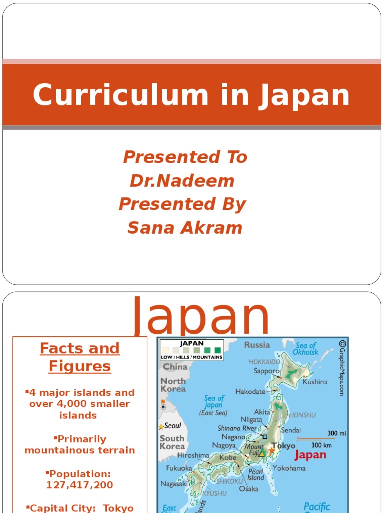 Curriculum in Japan: Presented To DR - Nadeem Presented by Sana Akram ...