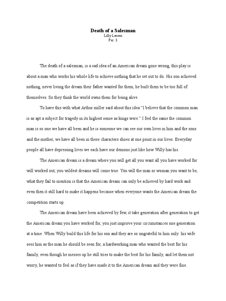 Death of A Salesman | PDF