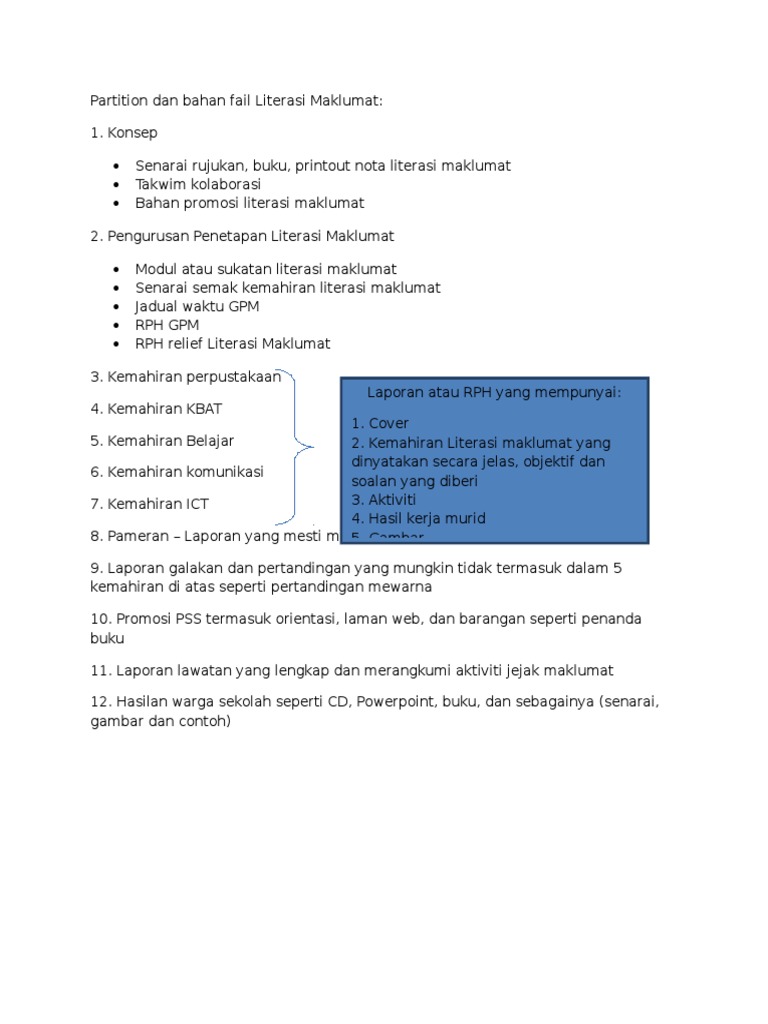 Partition Dan Bahan Fail Literasi Maklumat | PDF | Seni