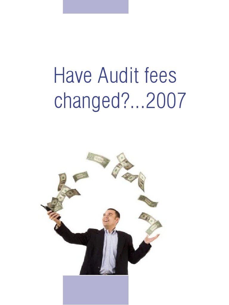 Audit Fees Analysis in India 2007 | PDF | Audit | Financial Audit