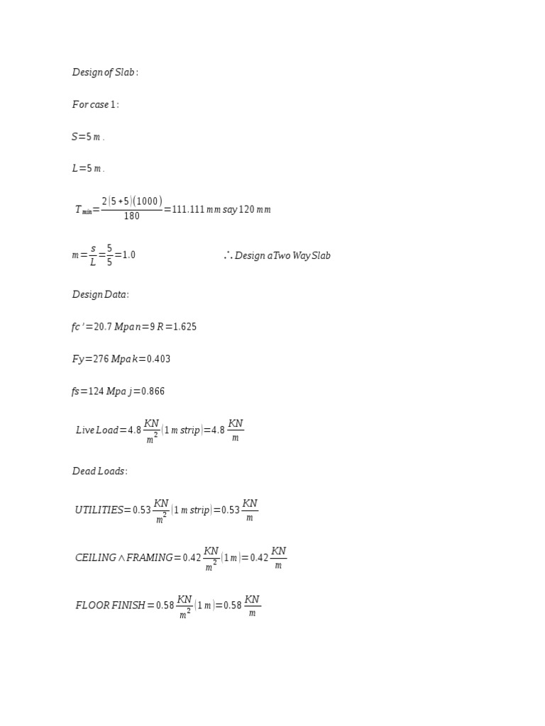 Design of Slab | PDF