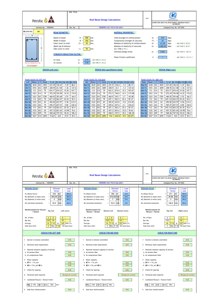 Beam With Torsion With Nib | PDF | Strength Of Materials | Yield ...