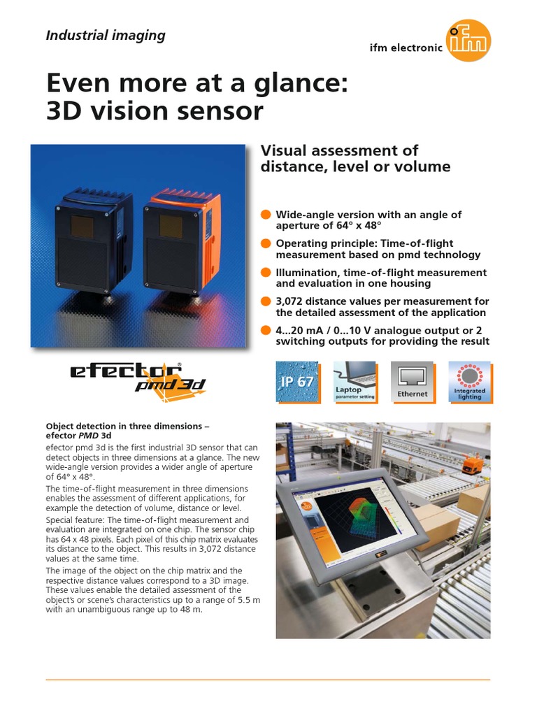 3D Vision Sensor (By Ifm Electronic) | PDF | Electronic Engineering ...