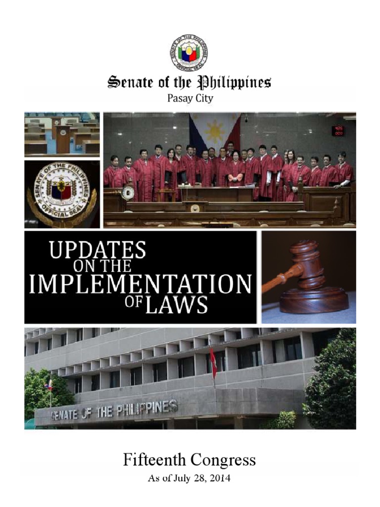 Updates On The Implemention of Laws (As of July 28, 2014) | PDF ...