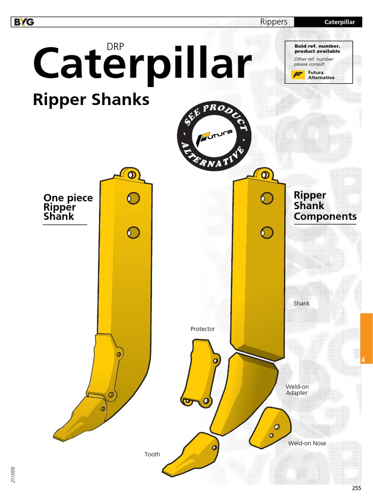 Caterpillar: Ripper Shanks | PDF | Welding | Construction