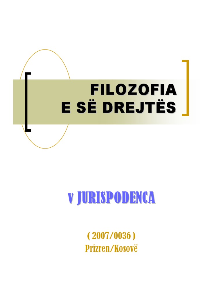 Filozofija e Se Drejtes PDF | PDF
