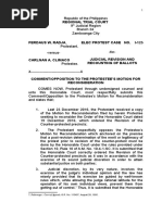 Sample Rejoinder Affidavit | Affidavit | Public Law