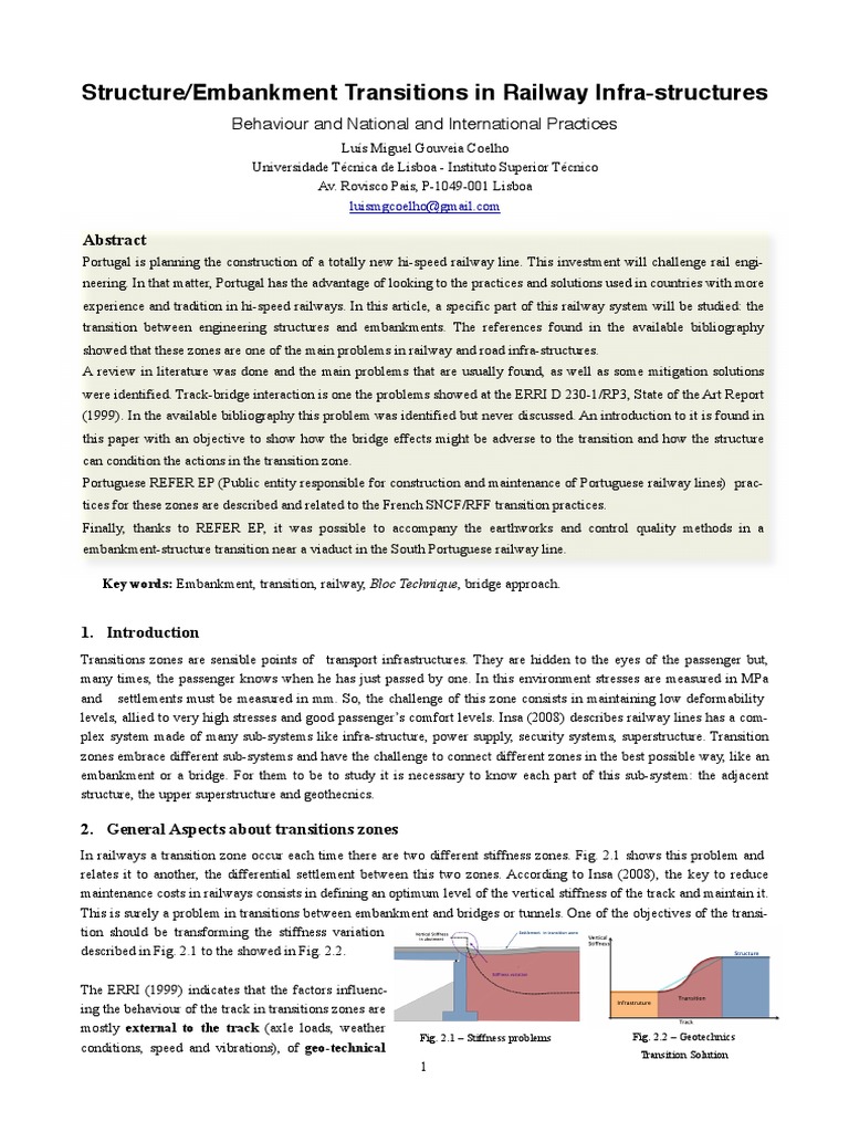 Railway Transition Structures | PDF | Track (Rail Transport) | Rail ...