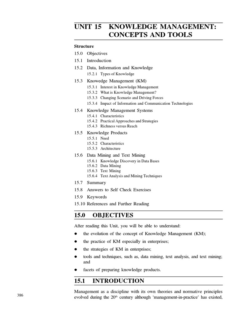 Block 4 MLI 101 Unit 15 | PDF | Knowledge Management | Data Mining