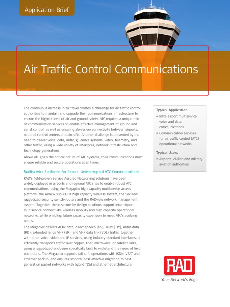 ATC Communications Application Brief | Air Traffic Control | Scada