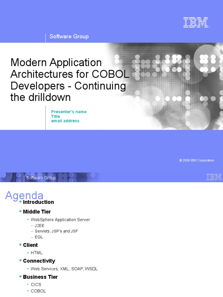 Cobol Modem Architecture | PDF | Java Server Pages | Java Servlet