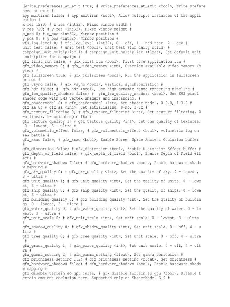 Preferences - Empire Script | PDF | Shader | Texture Mapping
