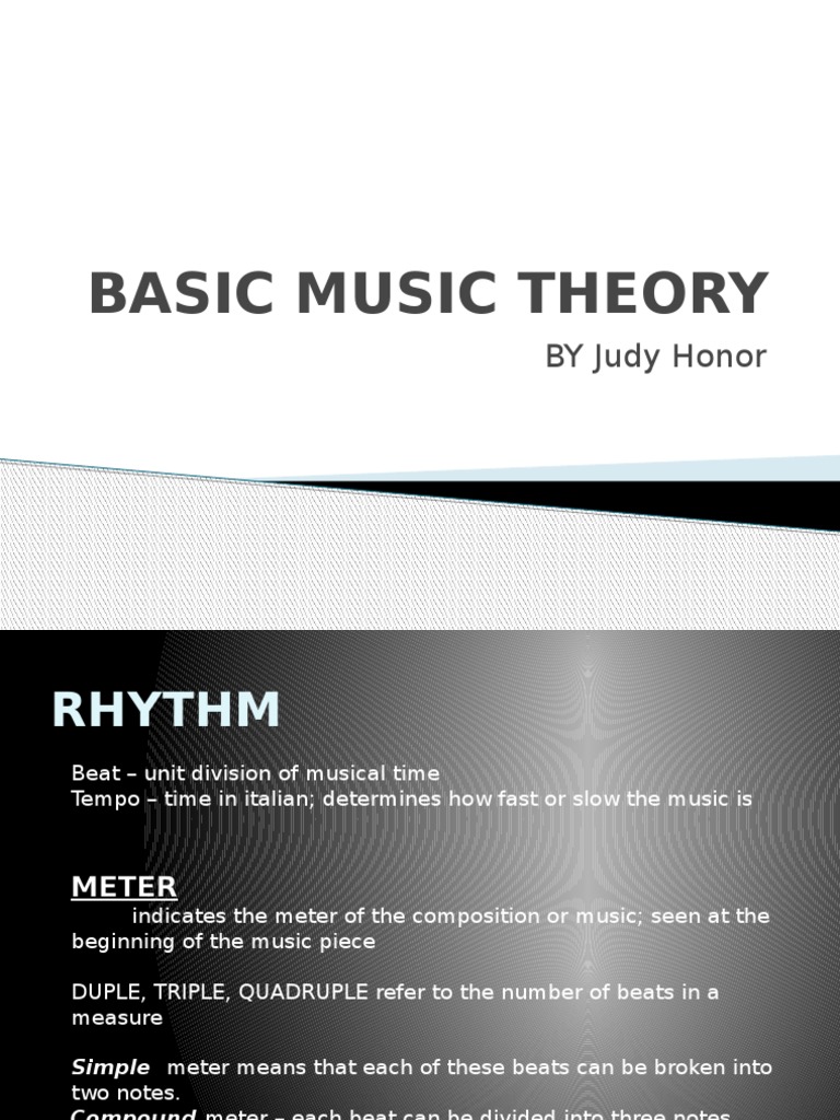 Basic Music Theory | PDF