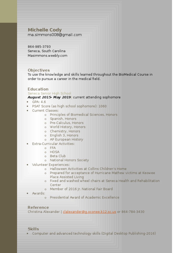 Michelle - Resume | PDF