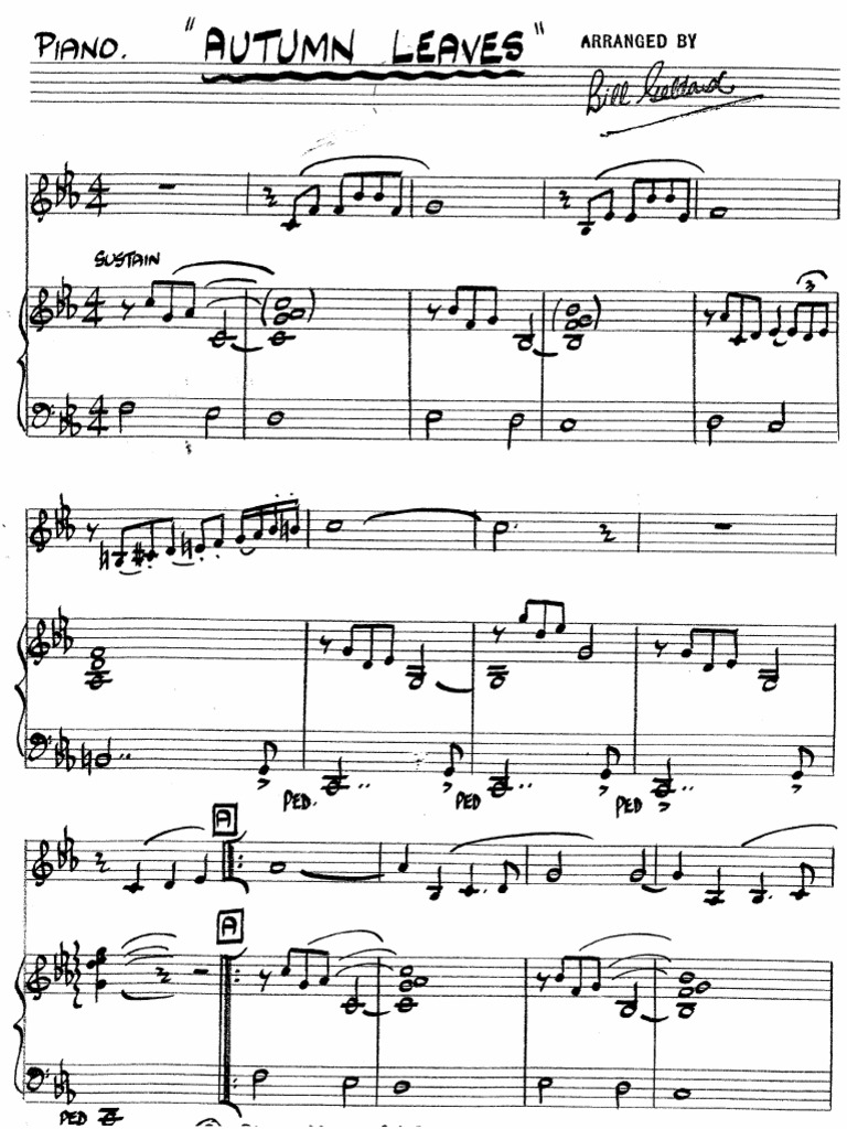 Autumn Leaves Piano | PDF