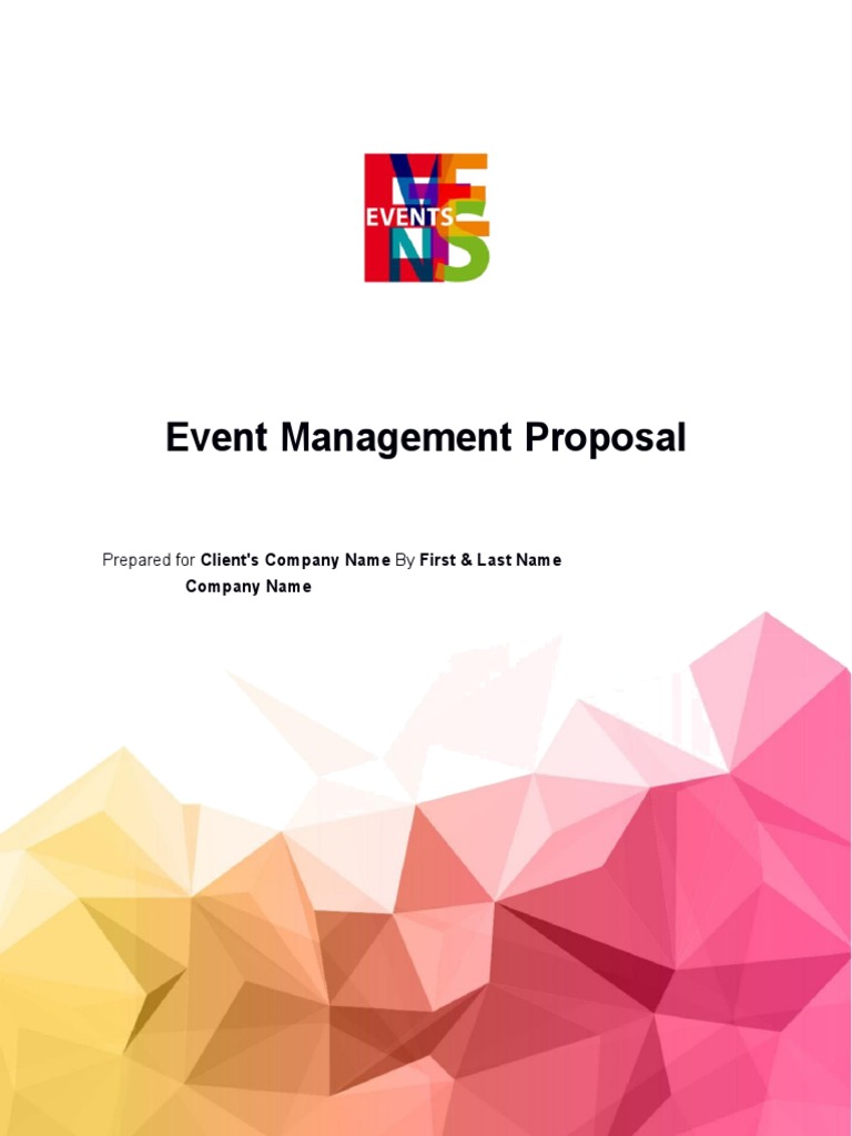 Event Management Proposal Sample | PDF | Pricing | Sales