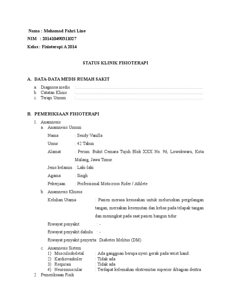 SK Fisioterapi | PDF