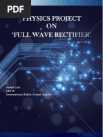 Full Wave Rectifier Class 12 Project | PDF | Rectifier | Diode
