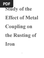 Chem 114 LAB Experiment 1 Rusting of Iron | PDF | Rust | Corrosion