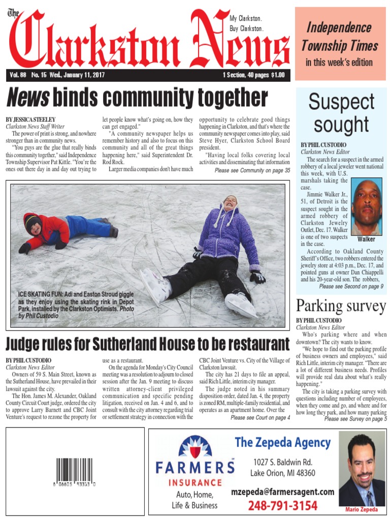 Clarkston News: Community Updates | PDF | Orthodontics | Zoning