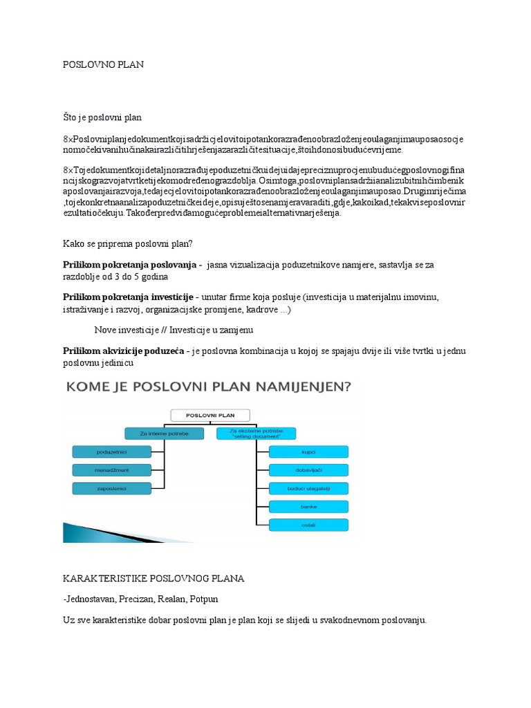 Poslovni Plan | PDF