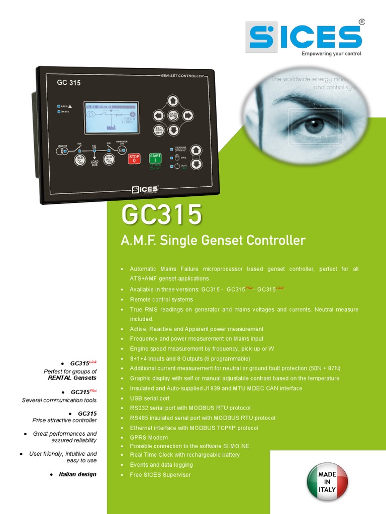 Sices GC315 | PDF | Mains Electricity | General Packet Radio Service