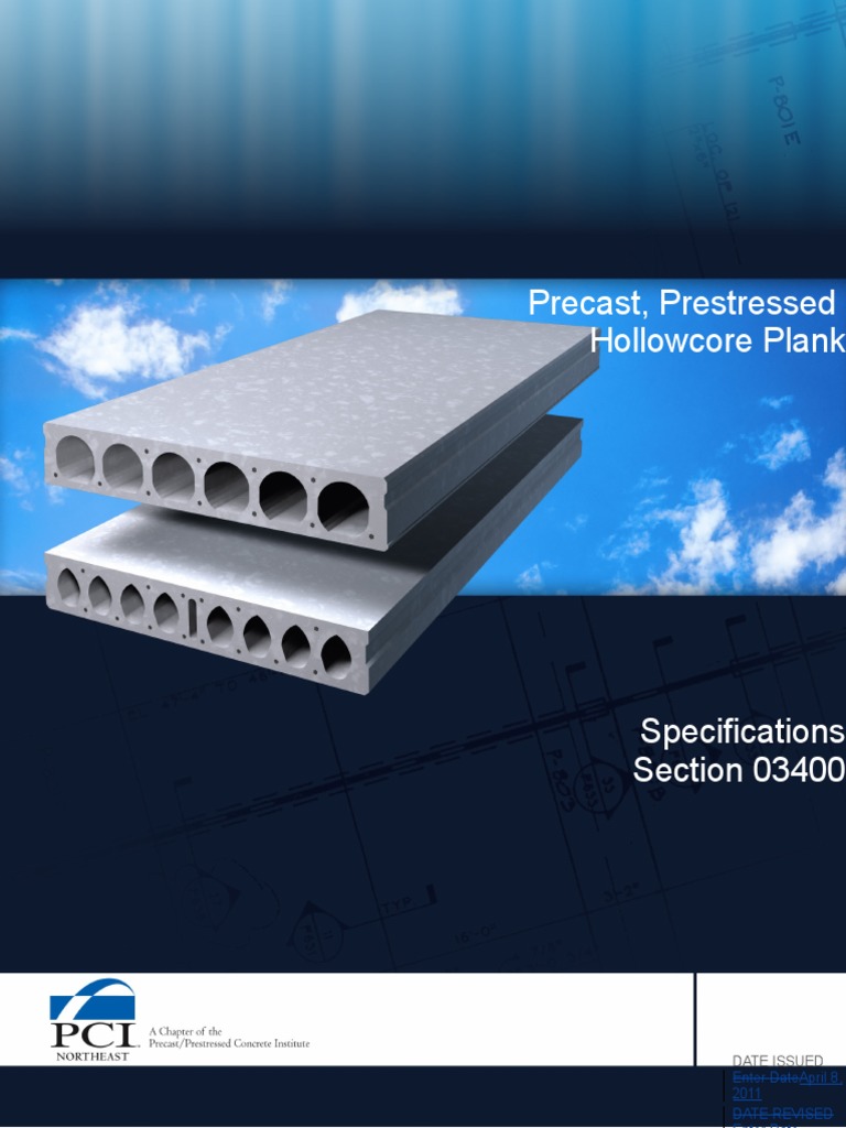 PCI Hollowcore Specifications 4-8-11 | PDF | Precast Concrete ...