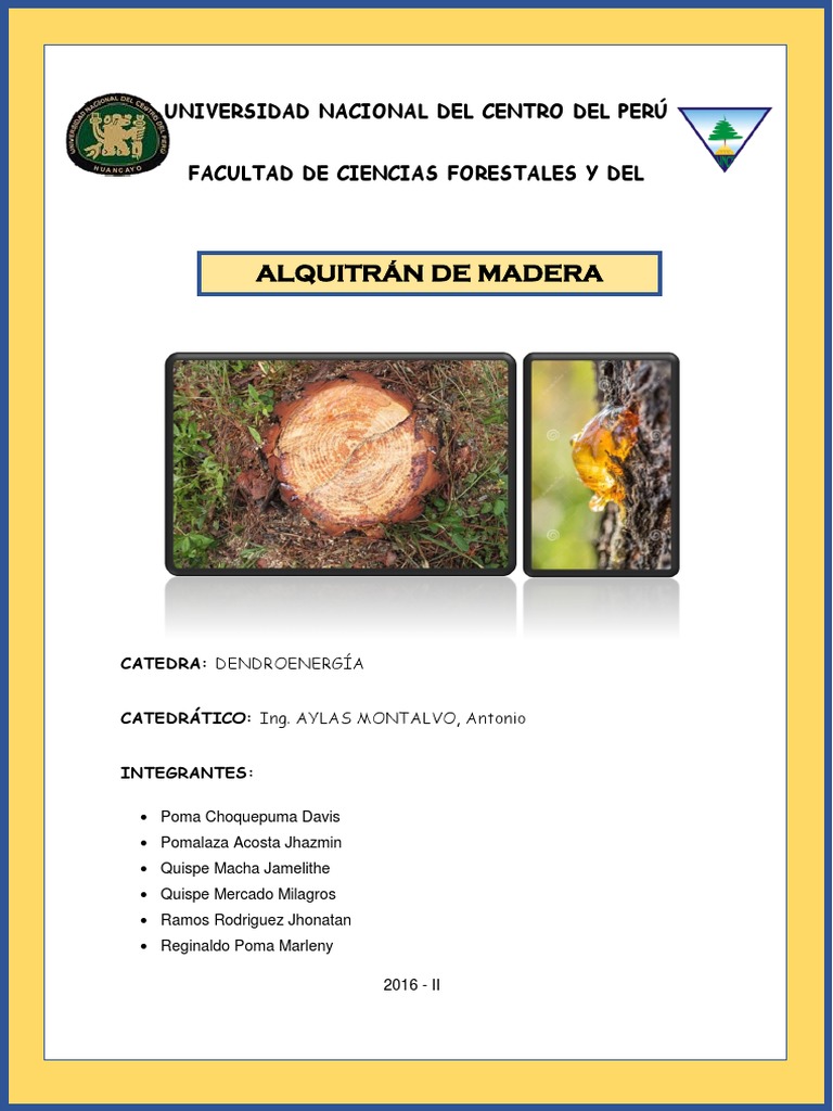 Usos y características del alquitrán de madera | PDF | Química | Materiales