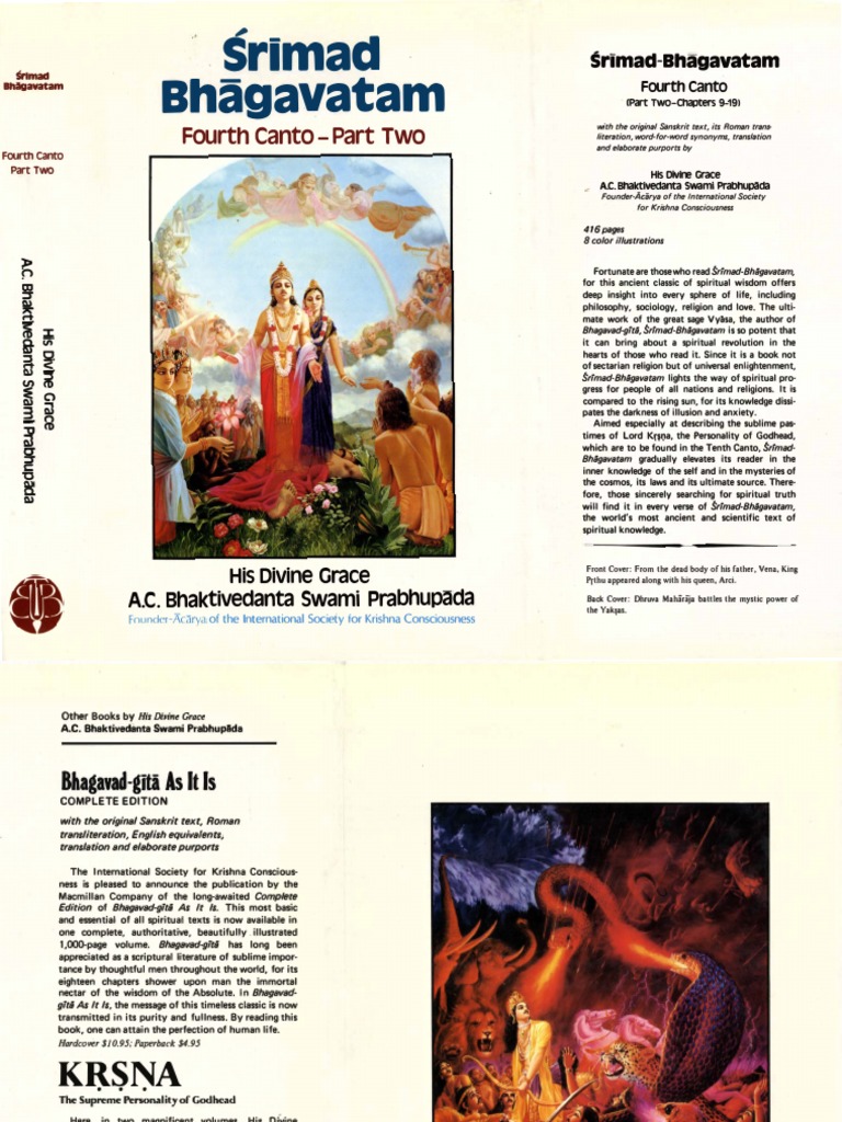 Srimad-Bhagavatam Forth Canto Volume 2 | PDF | Bhagavad Gita | Bhagavata Purana