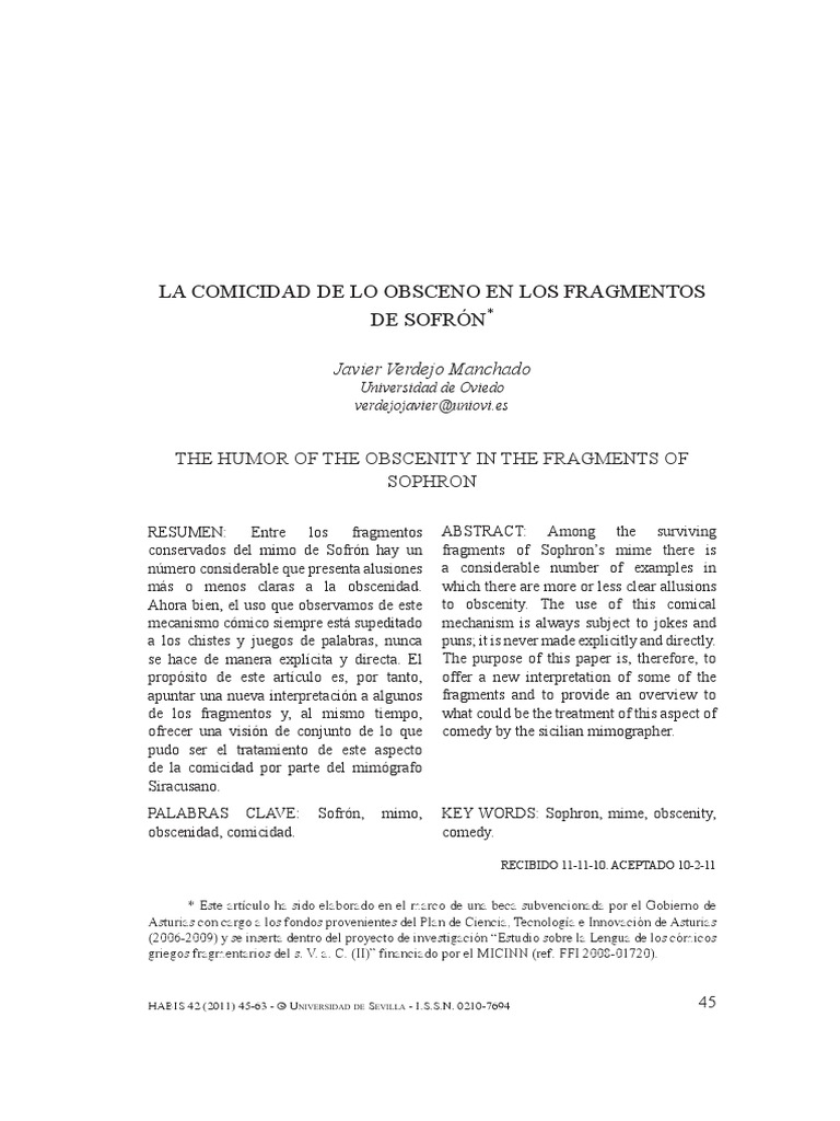 Sofron | PDF | Prostitución | Metáfora