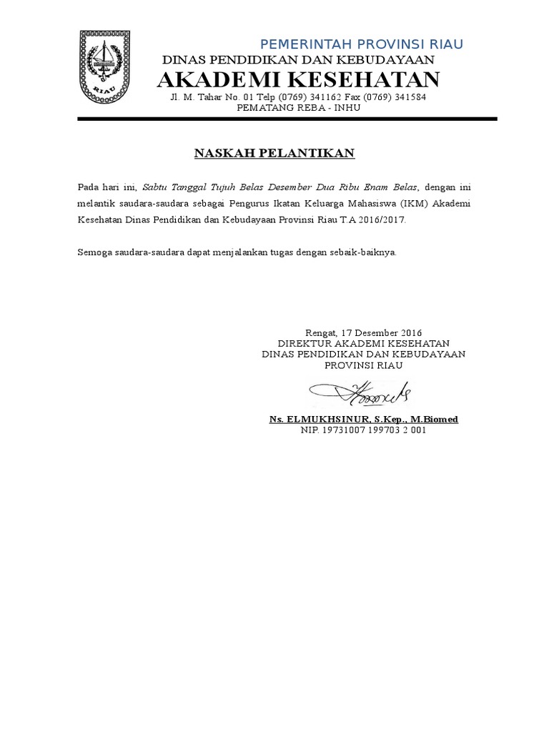 Naskah Pelantikan Dan Pentas Seni | PDF