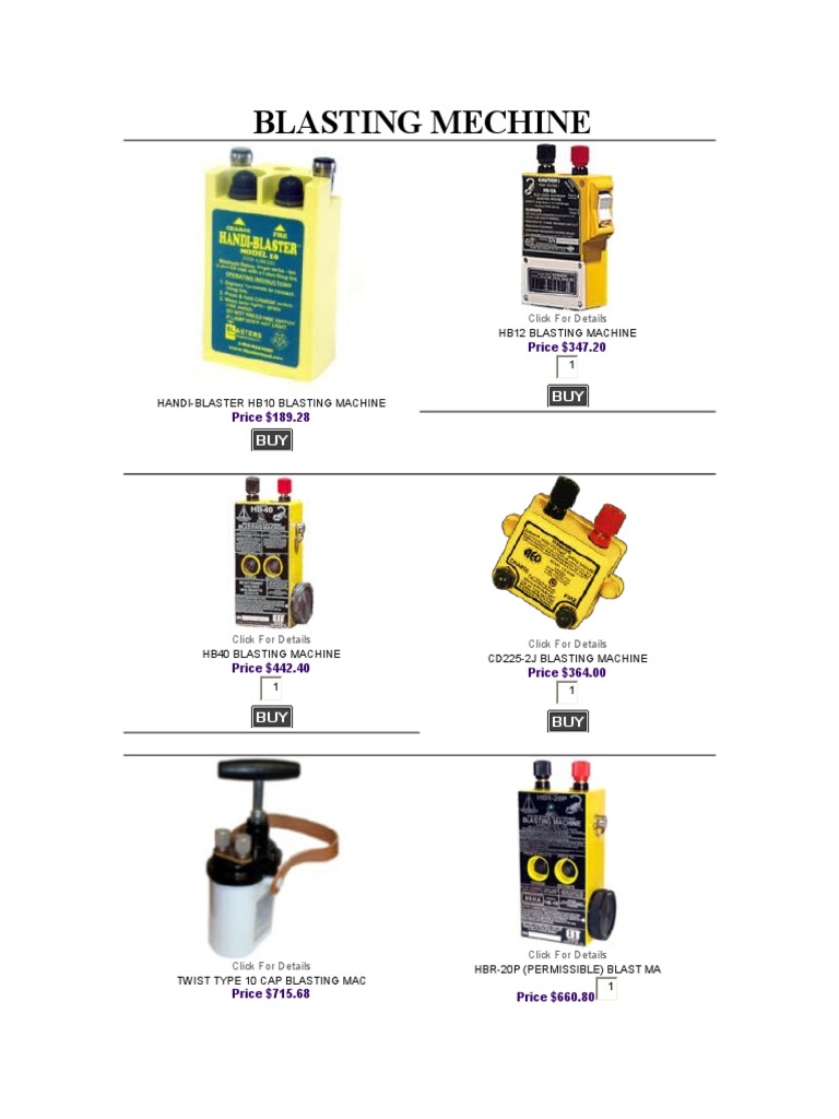Blasting Mechine