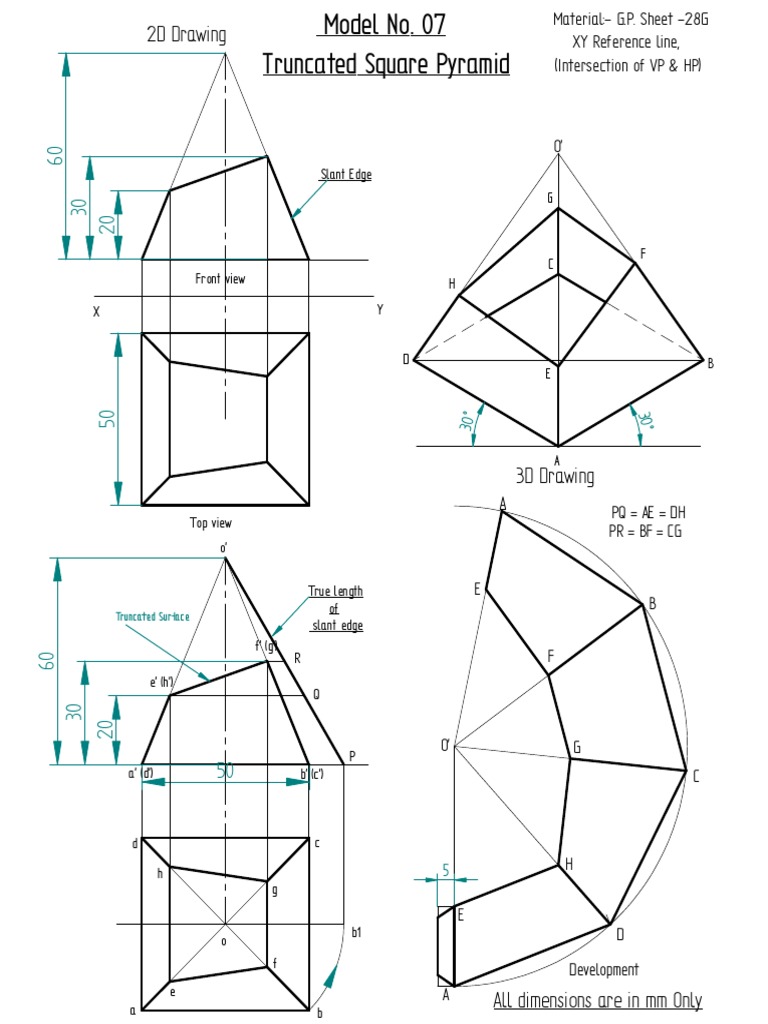 Truncated Square Pyramid | PDF | Teaching Mathematics