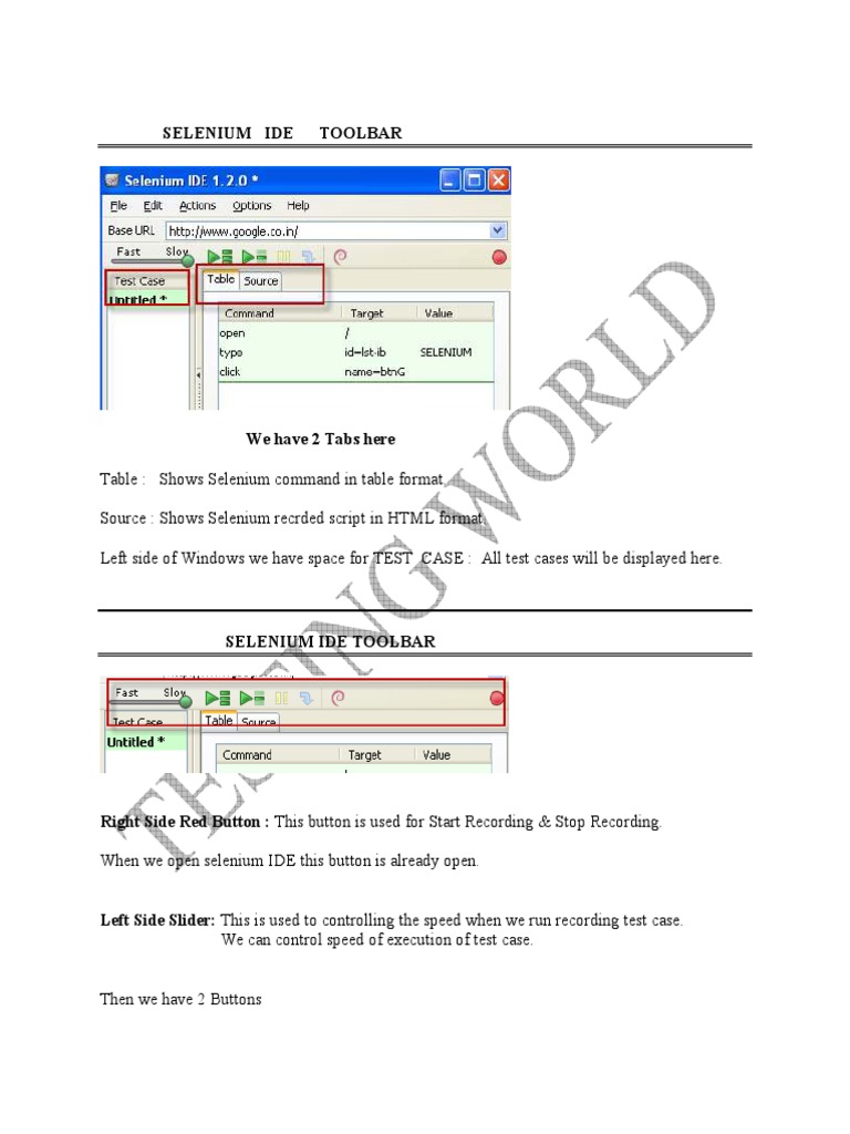 Selenium Ide Toolbar | PDF | Computers