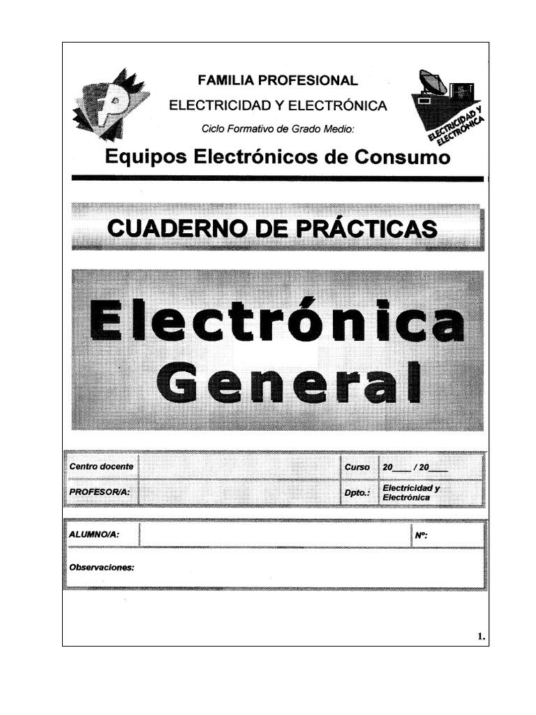PRACTICAS ELECTRÓNICA - Editex-Equipos-Electronicos PDF | PDF