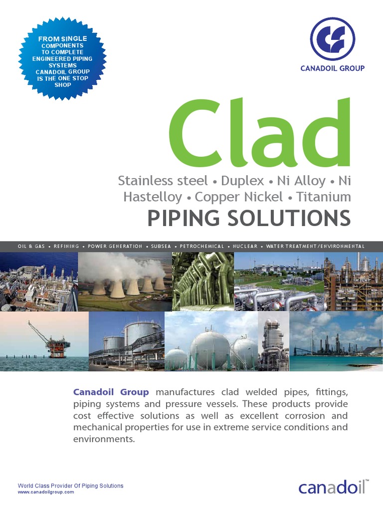 CanadOil Clad | PDF | Steel | Pipe (Fluid Conveyance)